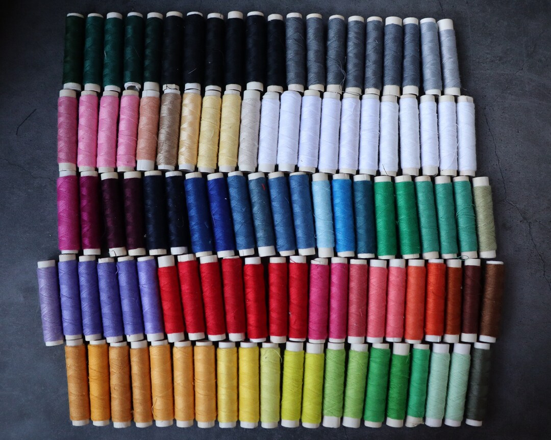 Huge Set of Shades of Polyester Thread for Embroidery and Sewing ...