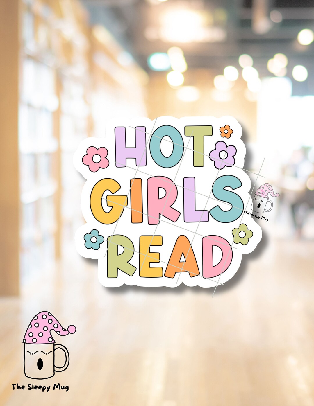 Hot Girls Read STICKER Bookish Book Lover Mystery Fantasy Romance Smut Summer TBR Kindle Case ...