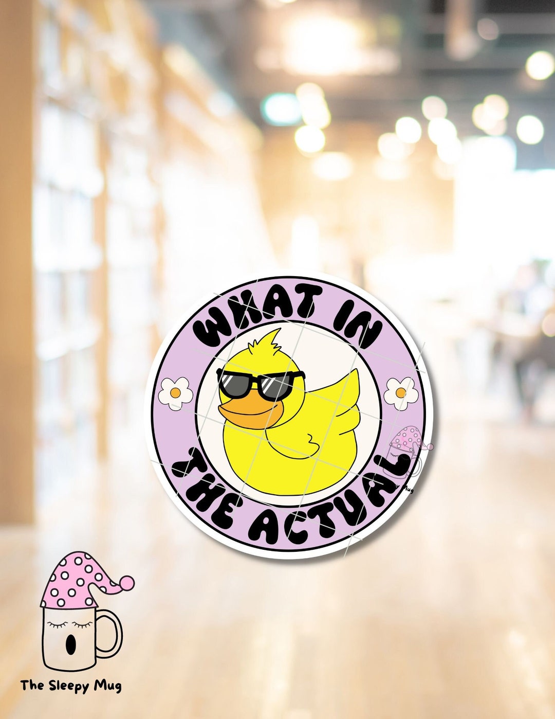 What in the Actual (duck) STICKER Sarcastic Funny Cool Rubber Ducky ...