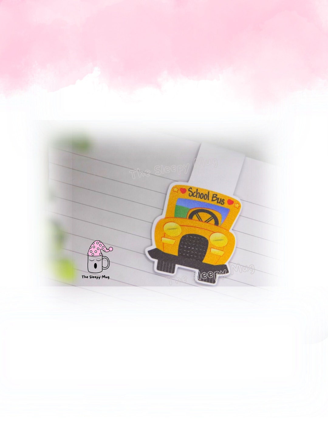 Magnetic Bookmark School Bus Fun Bookish Book Lover List Driver Gift ...