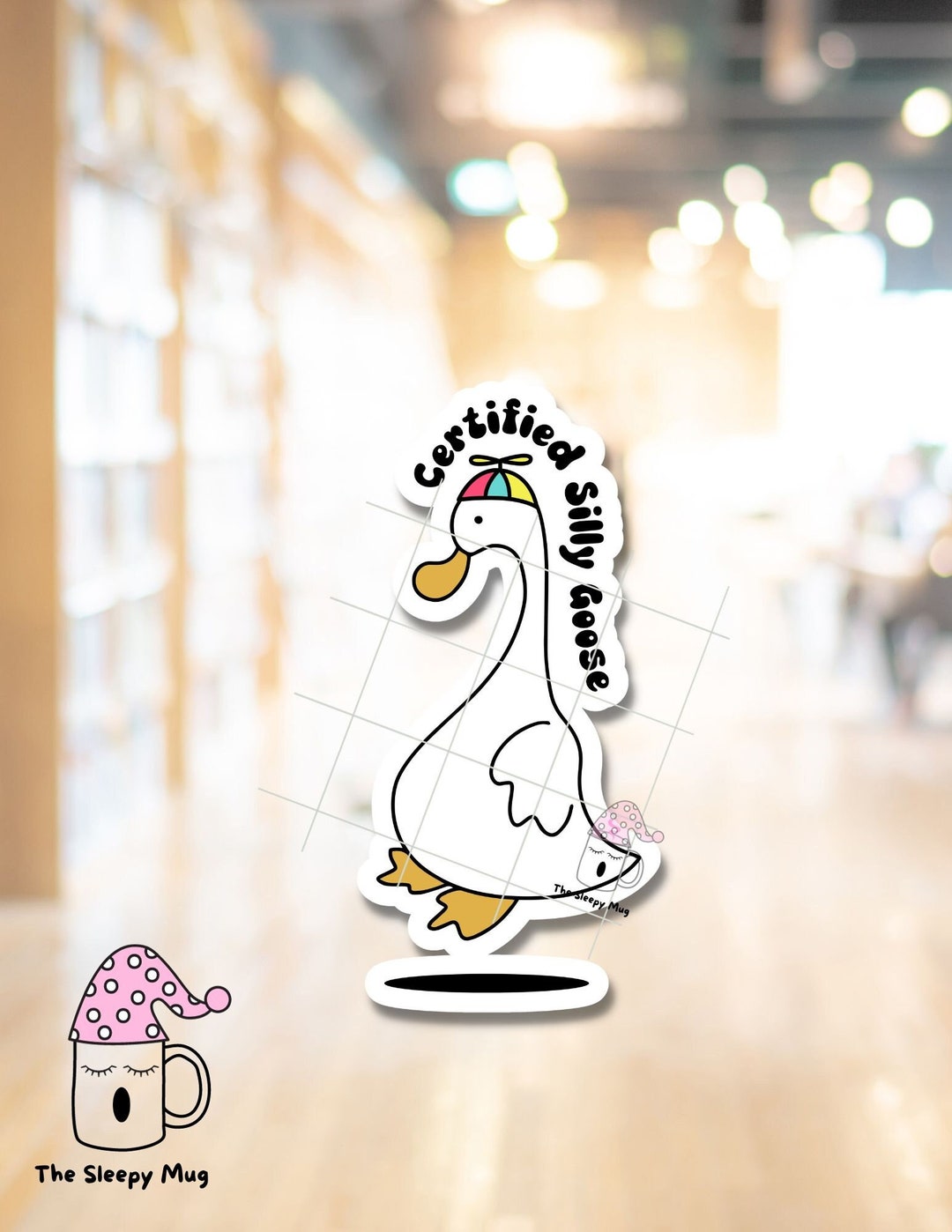 Certified Silly Goose STICKER Sarcastic Funny Cool Fun Loving Goofy ...