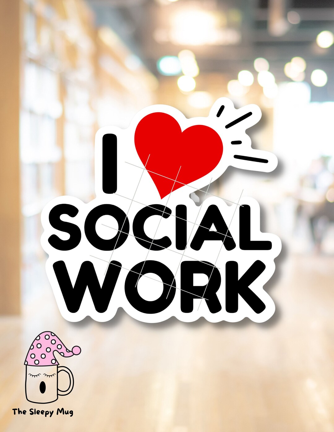 I Heart Social Work Sticker: Inspirational Mental Health Gift - Etsy