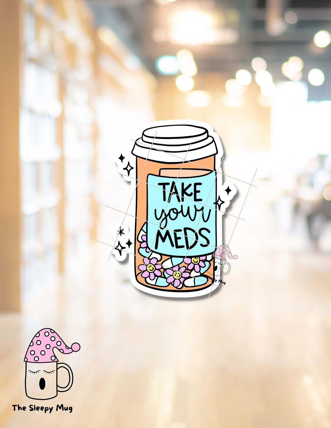 Take Your Meds Sticker: Mental Health Reminder, Waterproof - Etsy