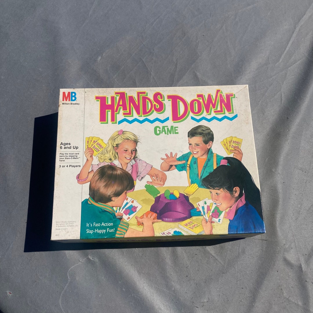 Milton Bradley Hands Down Game Complete 1987 Milton Bradley Hands Down ...
