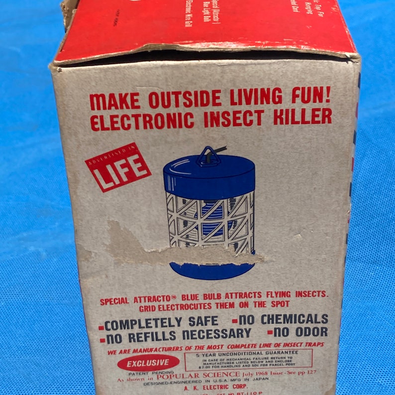 Murder Bug Insect Killer Vintage 1960s Bug Zapper With Box - Etsy
