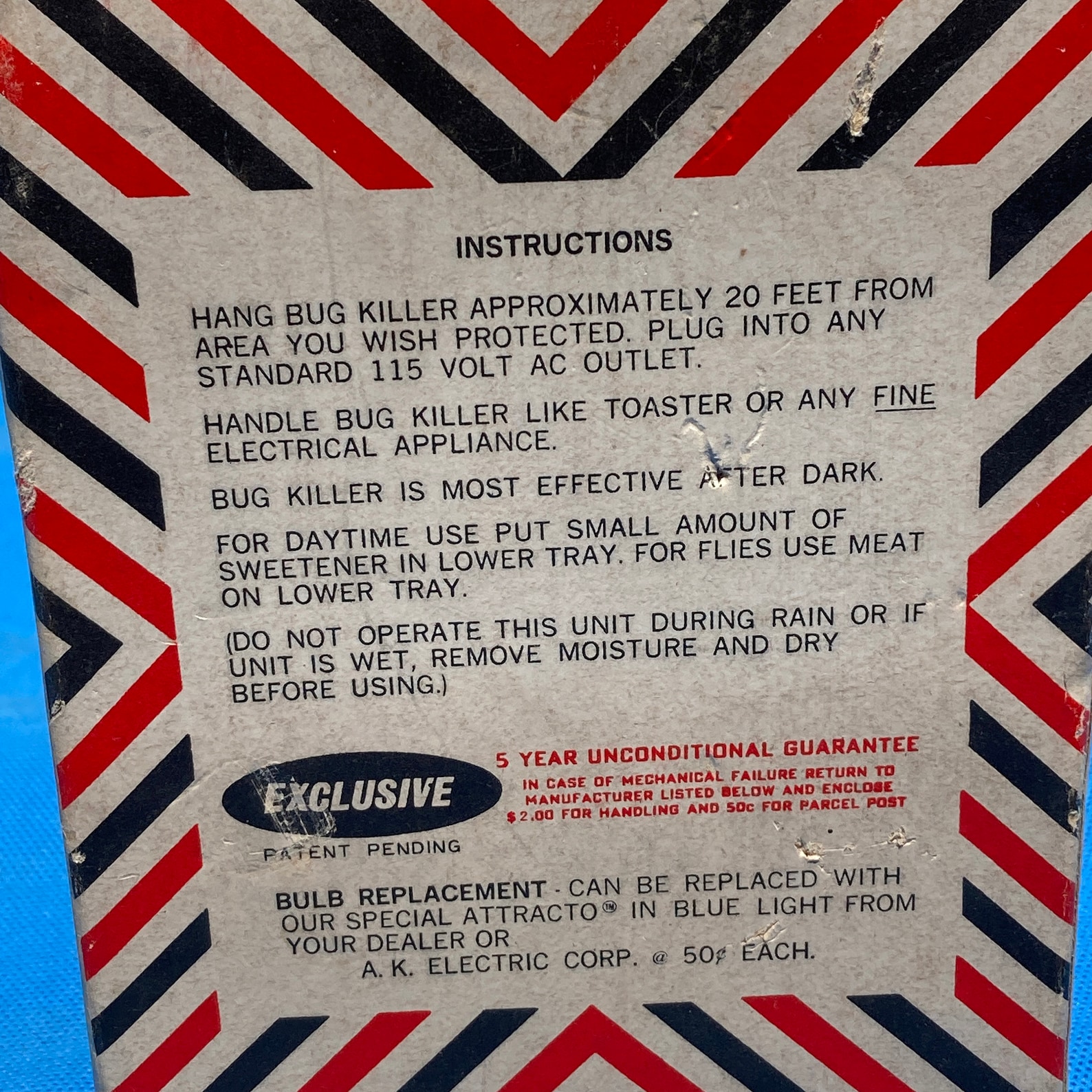 Murder Bug Insect Killer Vintage 1960s Bug Zapper with Box | Etsy