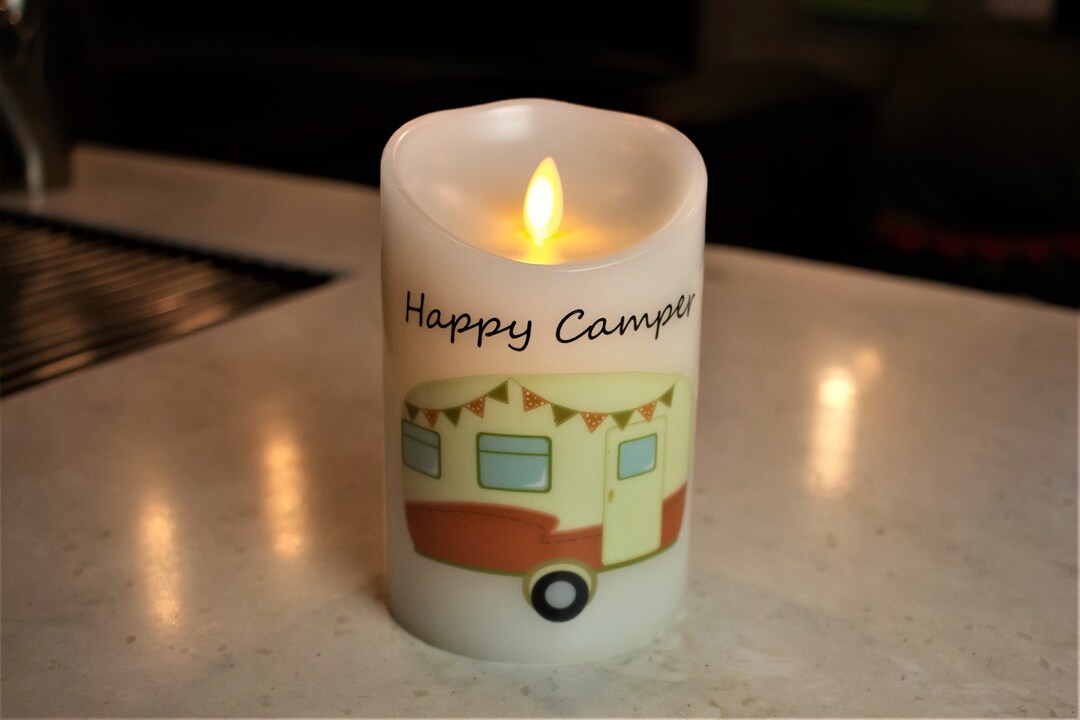 RV Decor Bougie sans flamme Cadeaux RV Bougie LED Cadeaux campeur ...