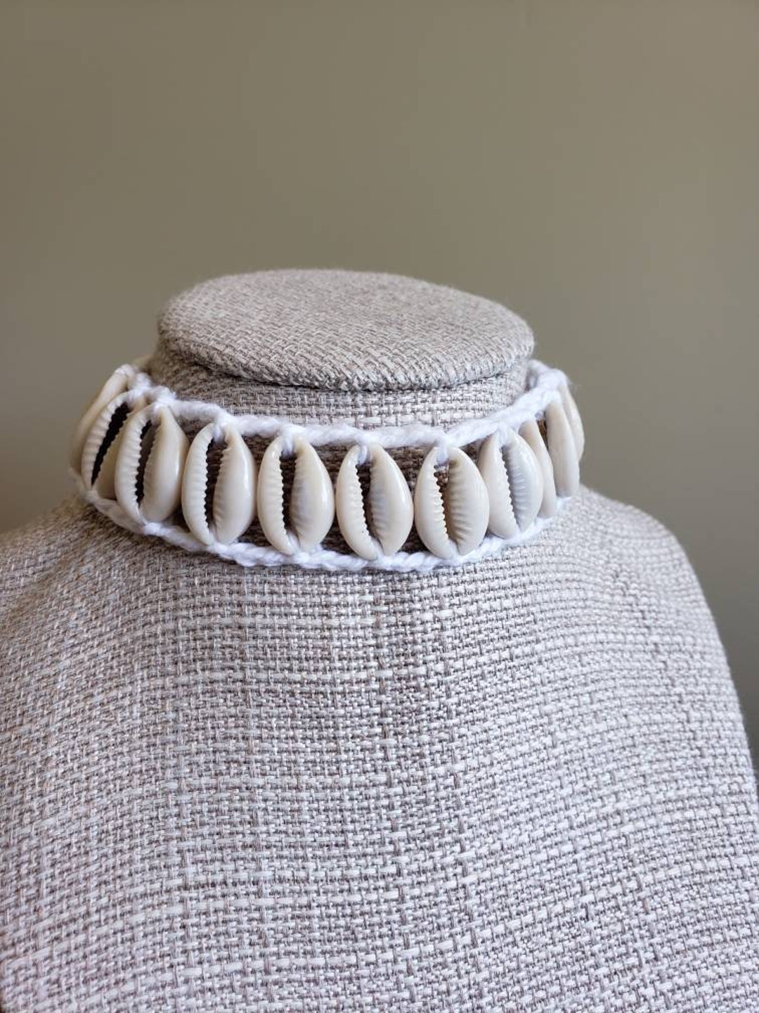 Cowrie Shell Choker, White - Etsy