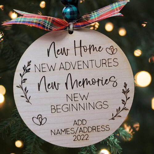Laser Ready SVG New Home Ornament SVG Christmas SVG New - Etsy