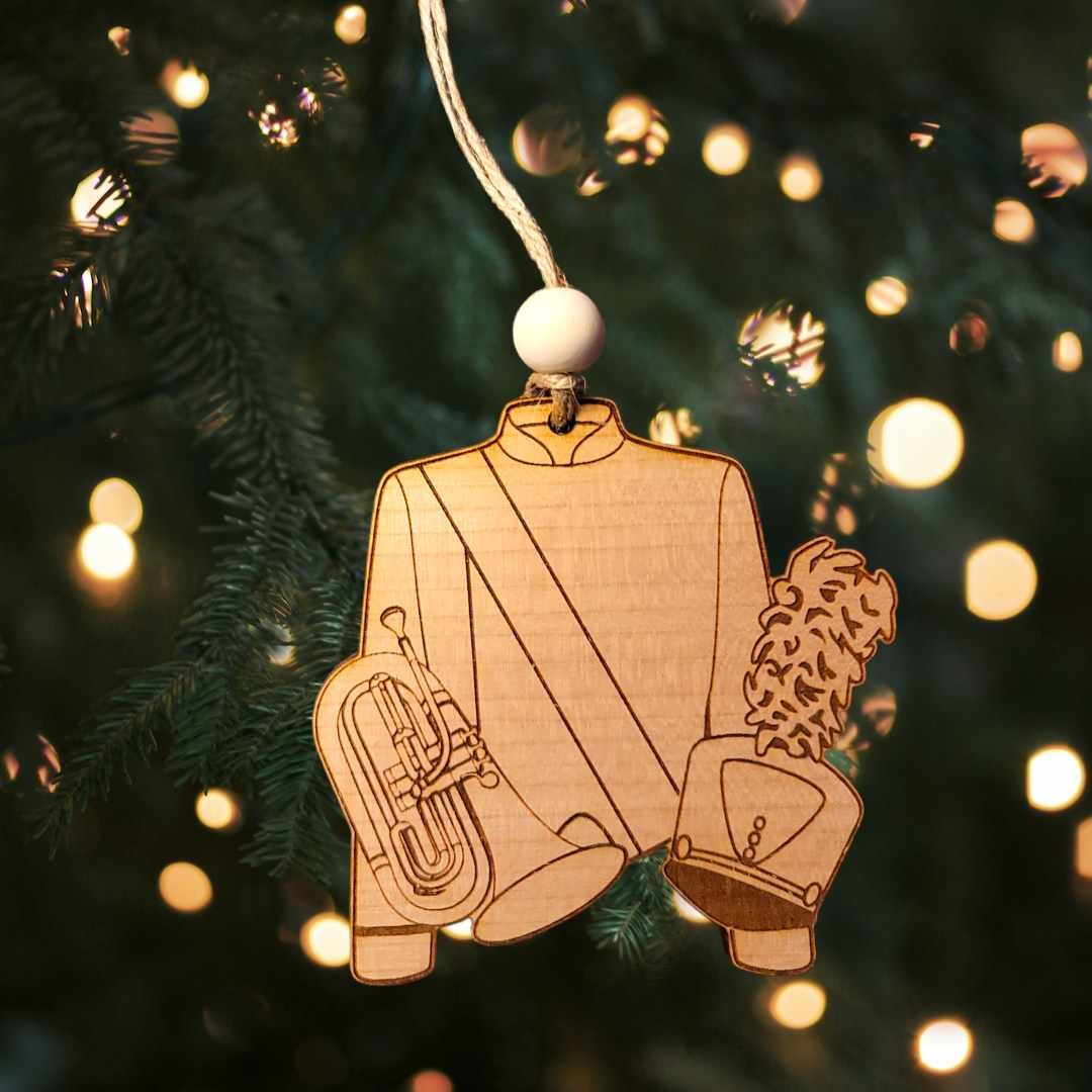 Baritone Band Player Christmas Ornament SVG Laser File (digital File ...