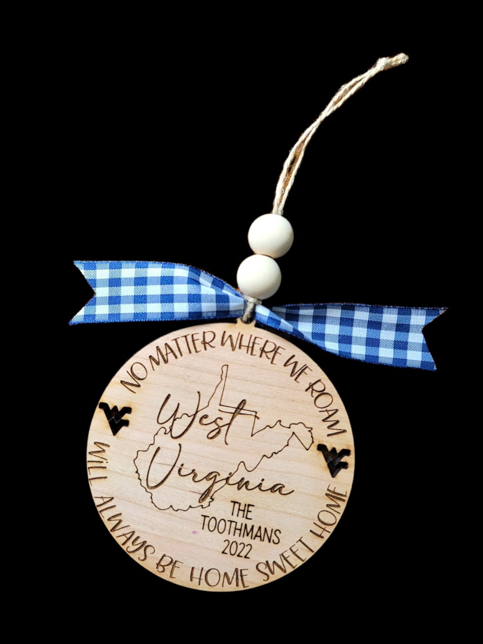 No Matter Where We Roam, West Virginia, Ornament, Christmas, SVG, Laser ...