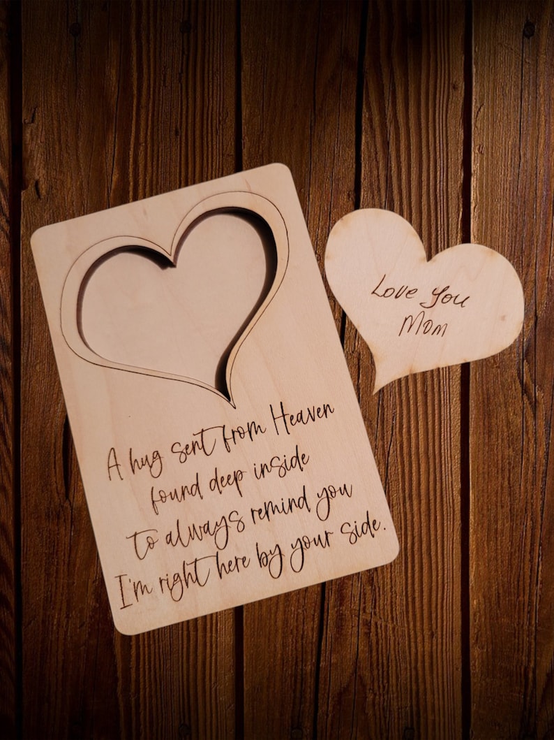 A Hug Sent From Heaven, Pocket Hug, Memorial, in Memory, SVG, Laser ...