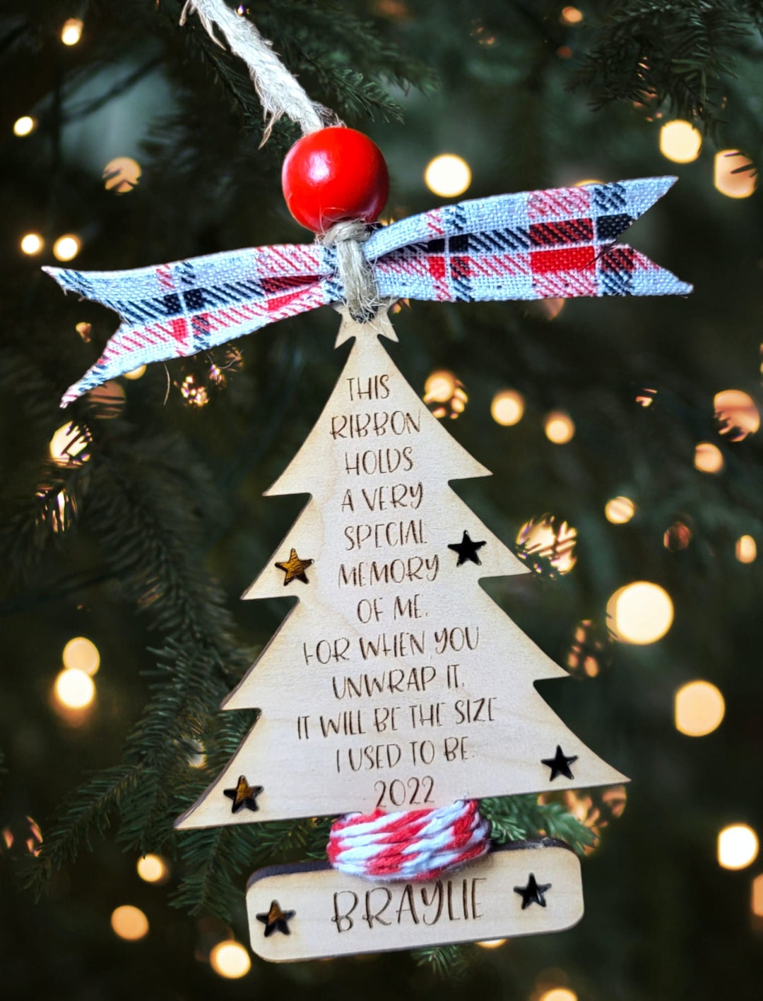 Christmas Tree Measurement Ornament, Tree Ornament, Children, Baby ...