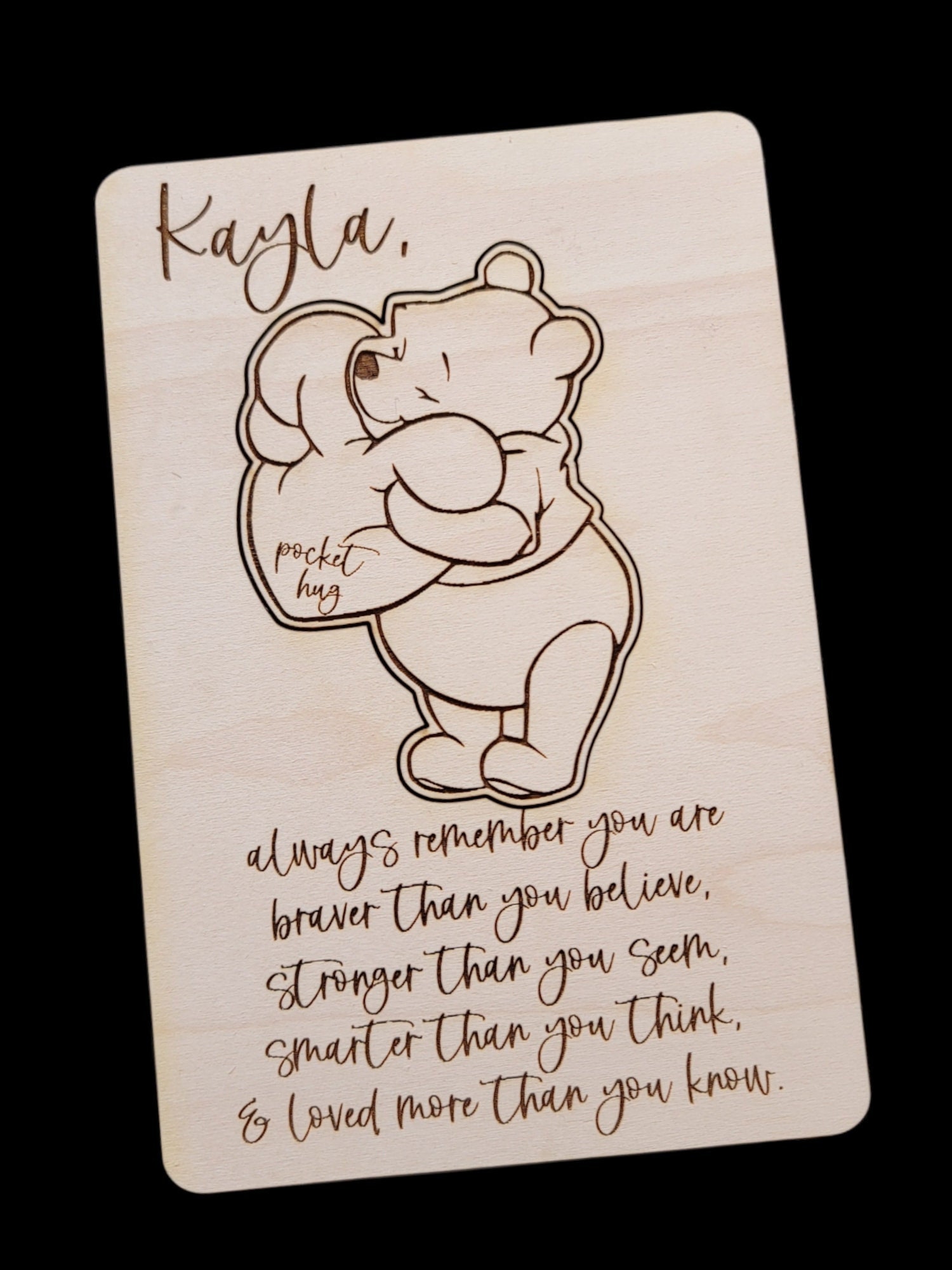 Pocket Hug Always Remember SVG Laser File Glowforge | Etsy