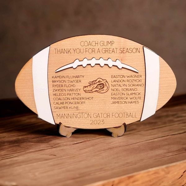 Football Plaque - Etsy