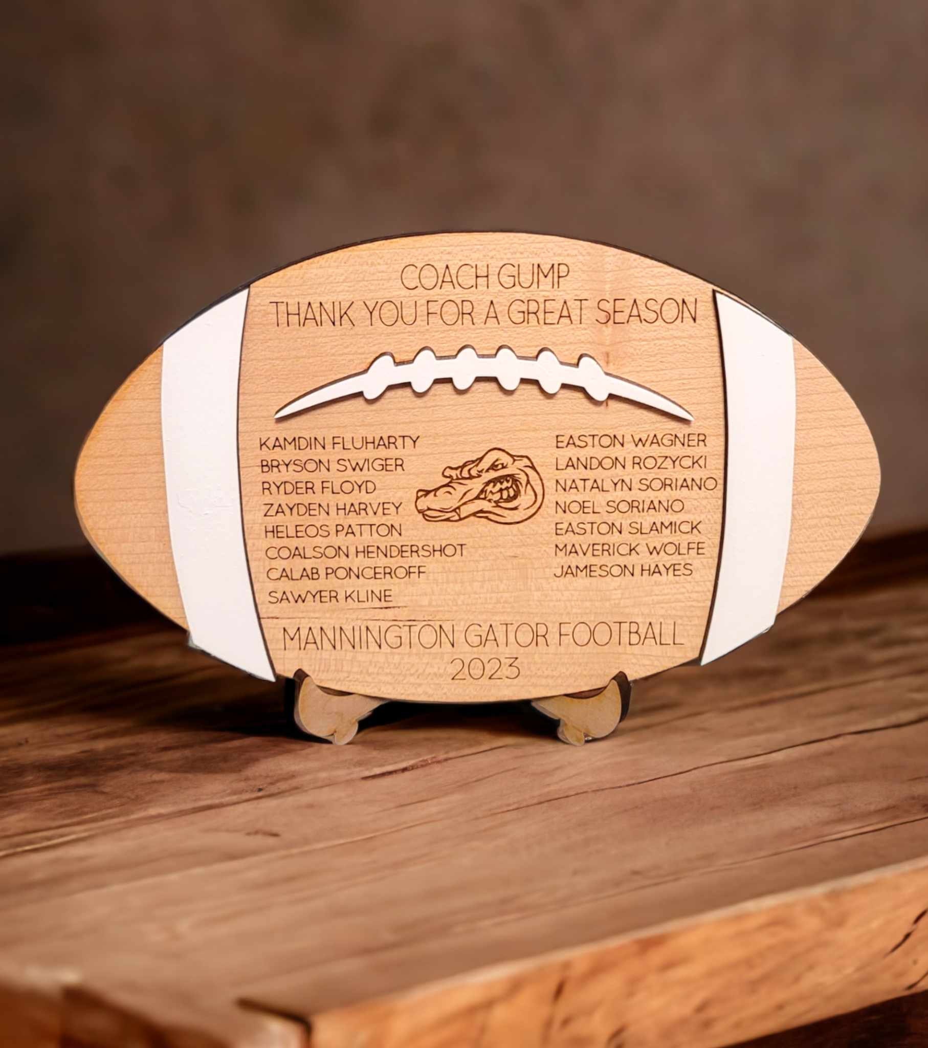 Football Team Plaque SVG Laser Cut File (digital File Only) - Etsy
