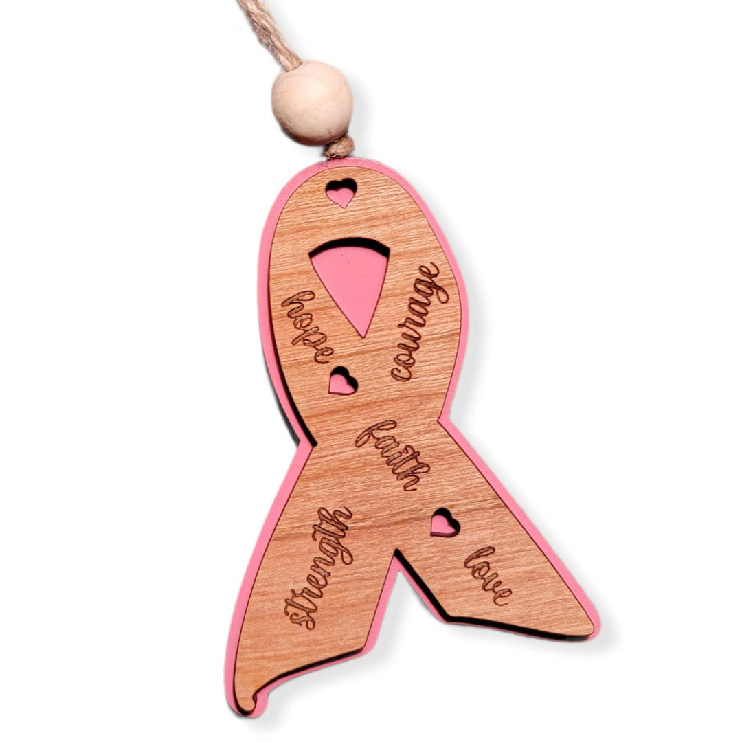 Breast Cancer, Awareness, Ornament, Christmas, October, SVG, Laser File ...