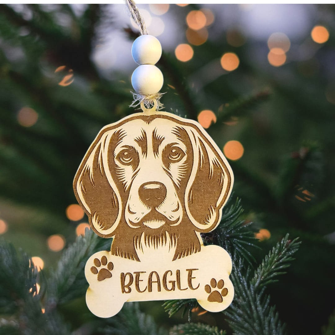 Beagle, Beagle Christmas Ornament, SVG, Laser File, Glowforge - Etsy