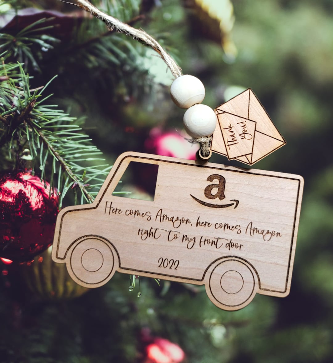 Delivery Truck, Here Comes Amazon, Ornament, Christmas Ornament, SVG ...