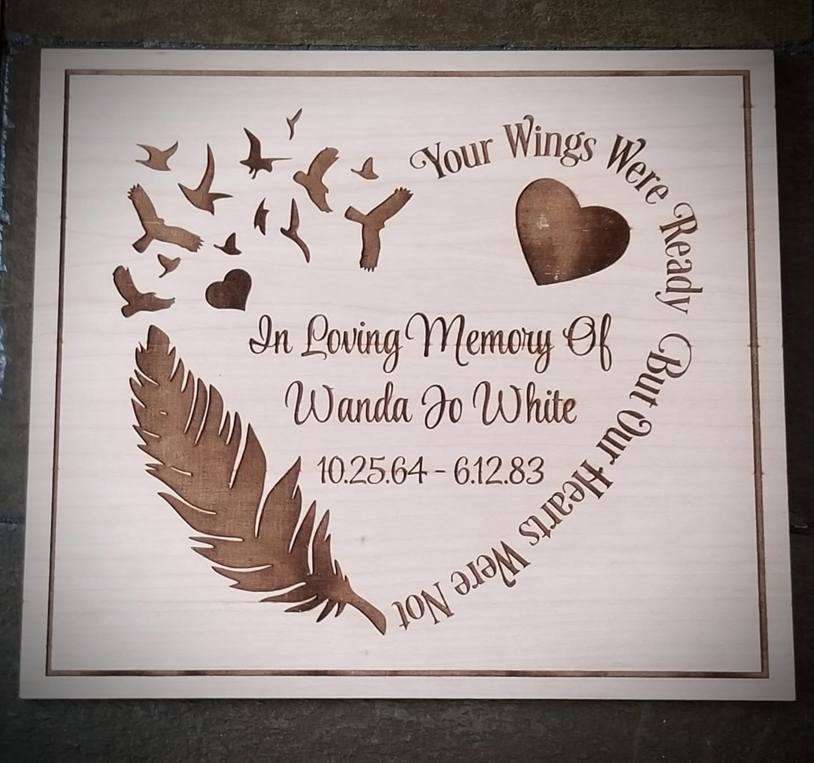 Your Wings Were Ready in Memory of Angel Wings Loss of Loved One SVG ...