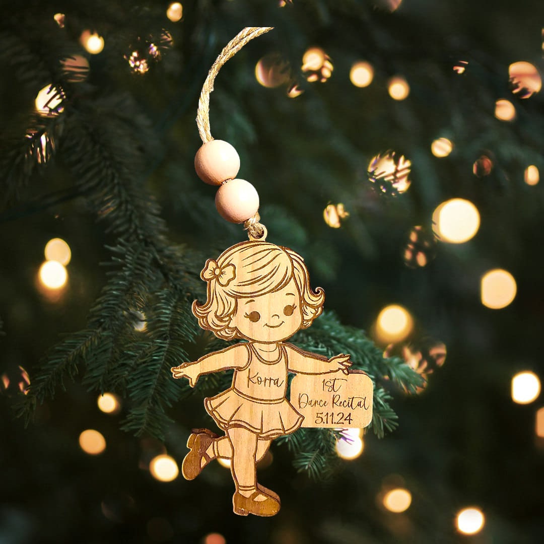 Tap Dancer Christmas Ornament: Girl Bag Tag, Laser Cut File (SVG) - Etsy