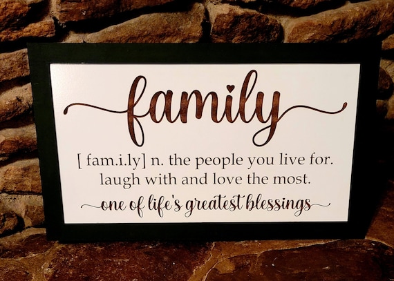 Family the People You Love Sign SVG Laser File Glowforge | Etsy