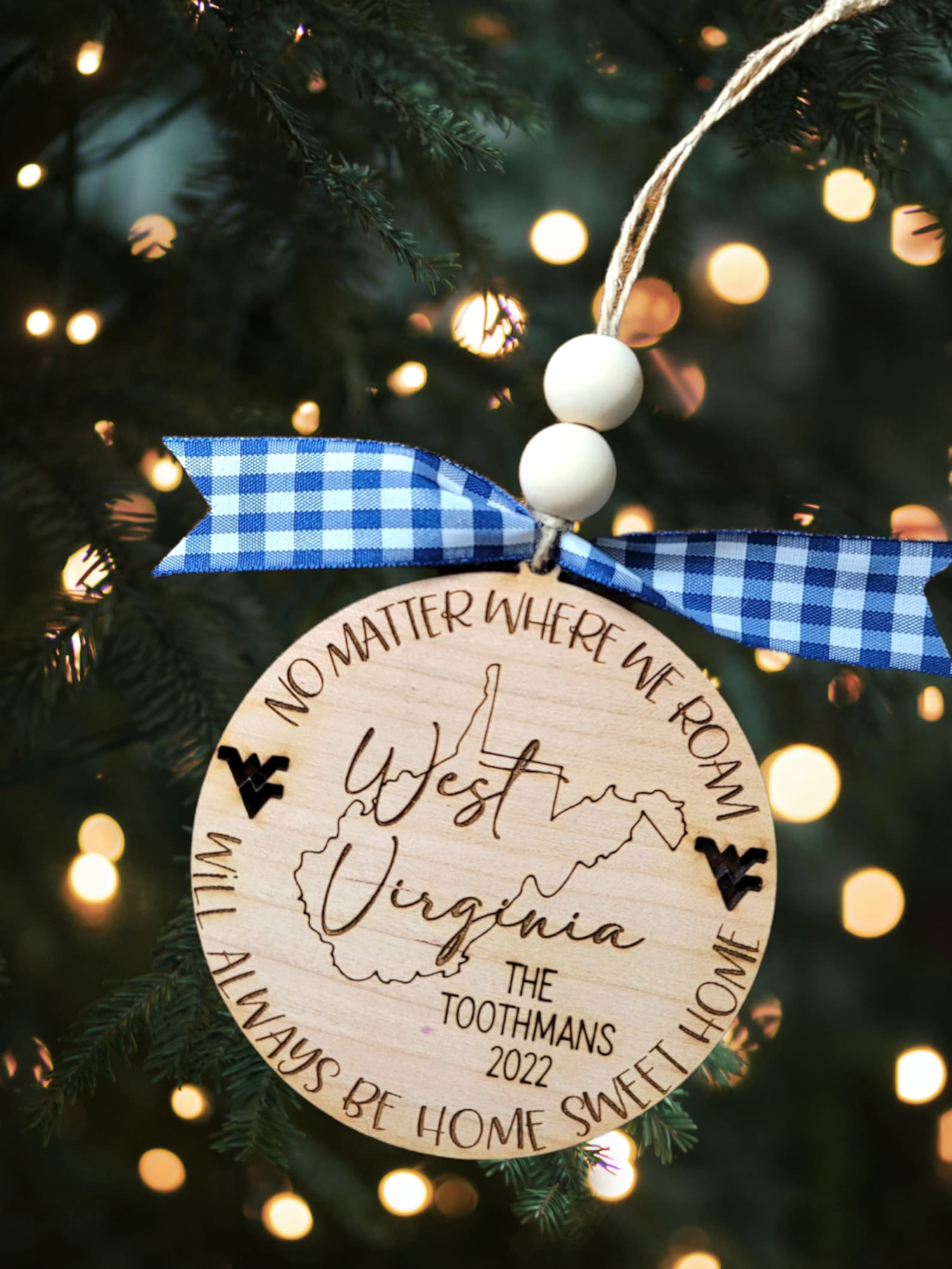 No Matter Where We Roam, West Virginia, Ornament, Christmas, SVG, Laser ...