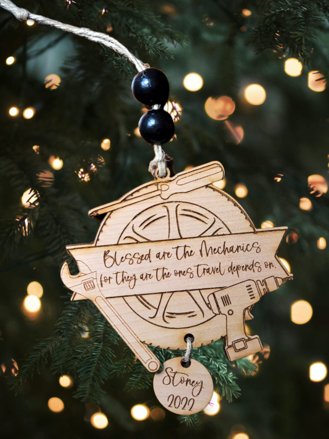 Mechanic, Mechanic Ornament, Christmas Ornament, Blessed Are the ...