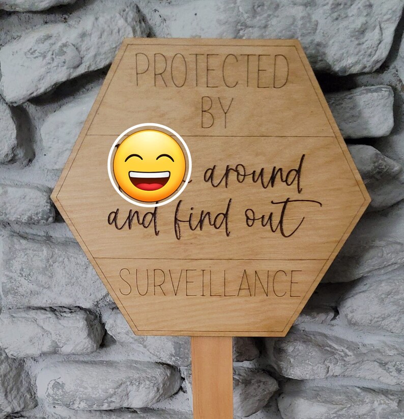Protected By Sign SVG Laser File Glowforge - Etsy