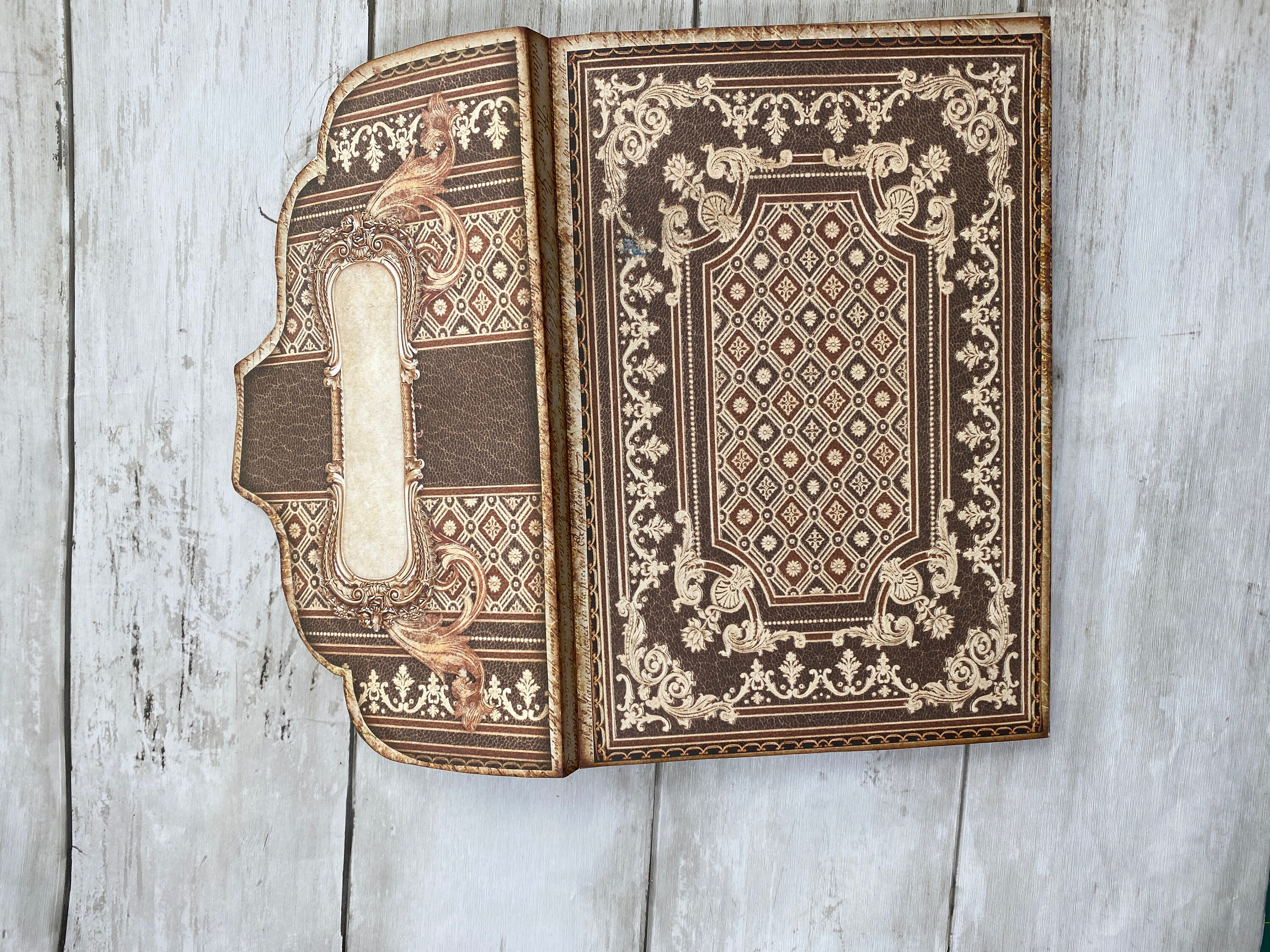 Brown Accordion Ephemera Organizer, Expandable Envelope, Fussy Cut ...