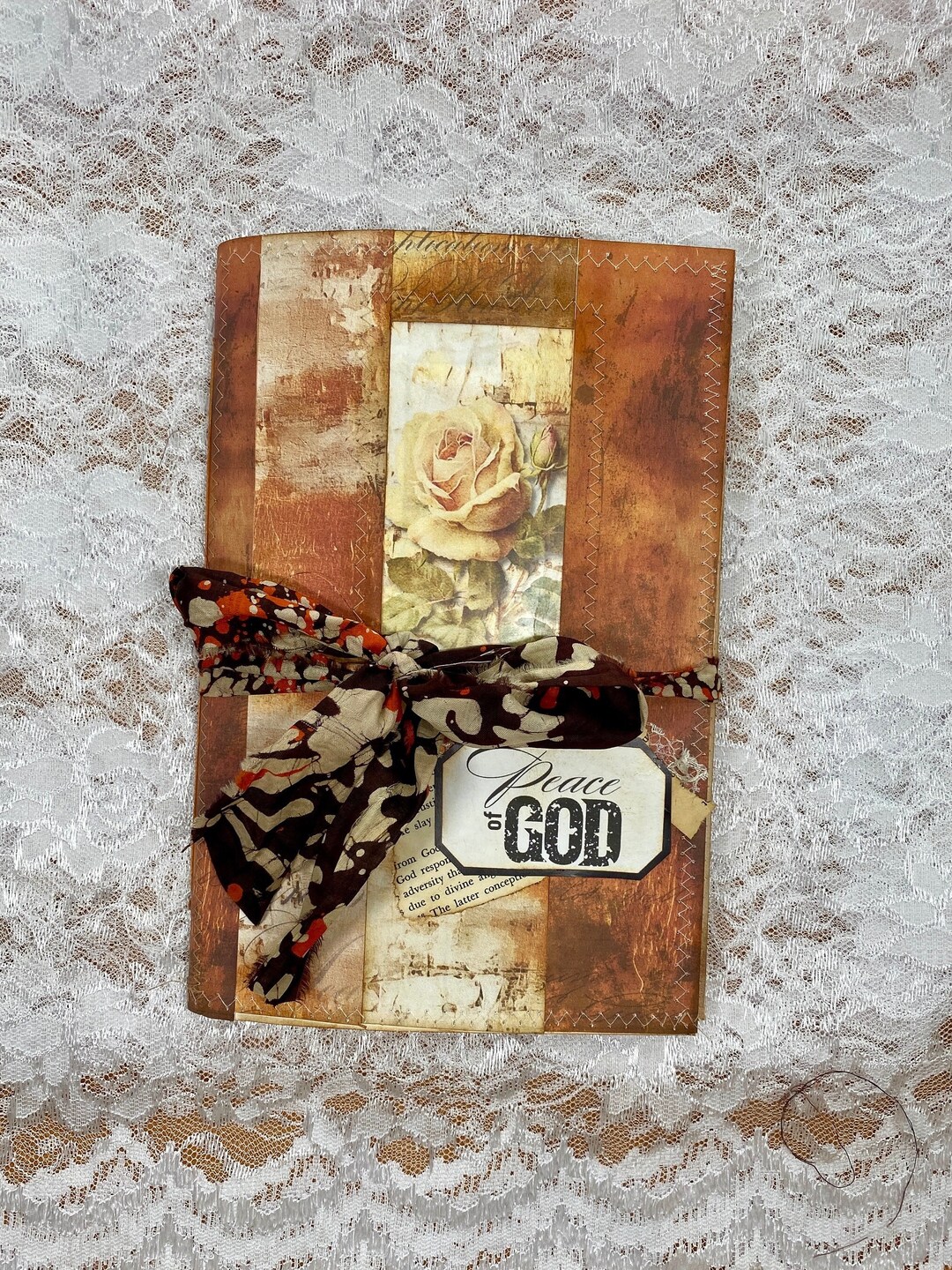 Gold Peace of God Junk Journal, Travelers Notebook, Bible Study Series ...