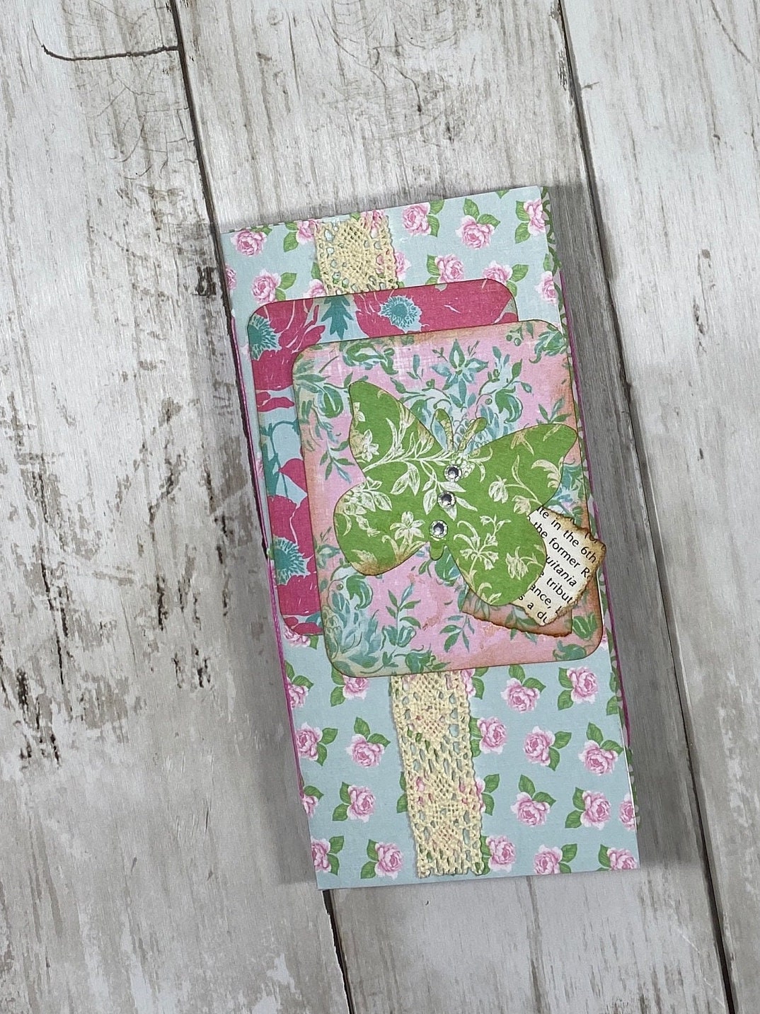 Butterfly Flip Flop Journal, Blank Notebook, Handmade Sketchbook ...
