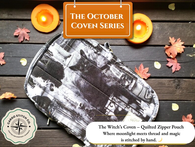 The Witch’s Coven – Quilted Crossbody Bag | Witchy Fall Purse | Black ...