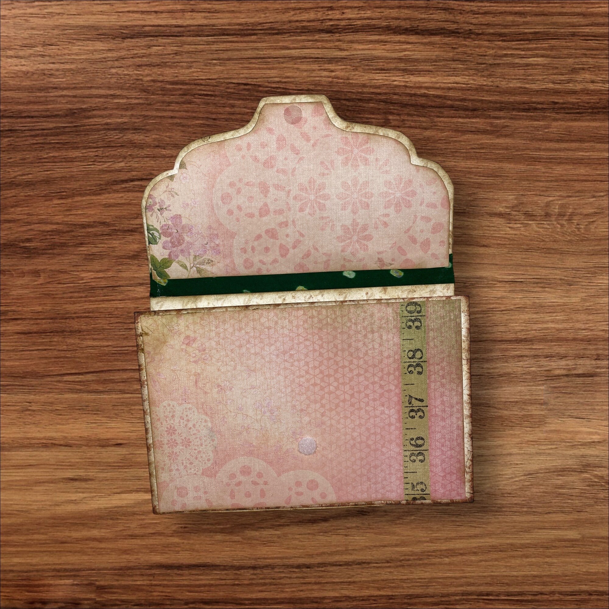 Pink Accordion Ephemera Organizer, Expandable Envelope, Fussy Cut ...