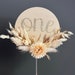 Floral ONE Cake Topper, First Birthday Prop, Cake Topper, Flowers for ...