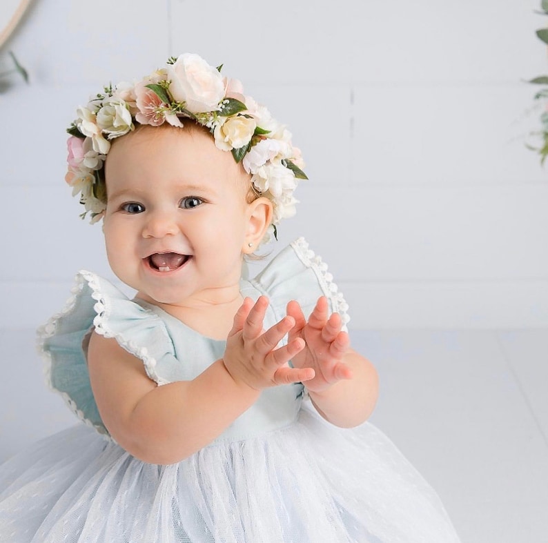 Flower Crown Newborn Crown Flower Crown Halo Baby Flower | Etsy