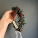 Christmas Flower Crown: Juniper, Red Berries & Pinecones - Etsy