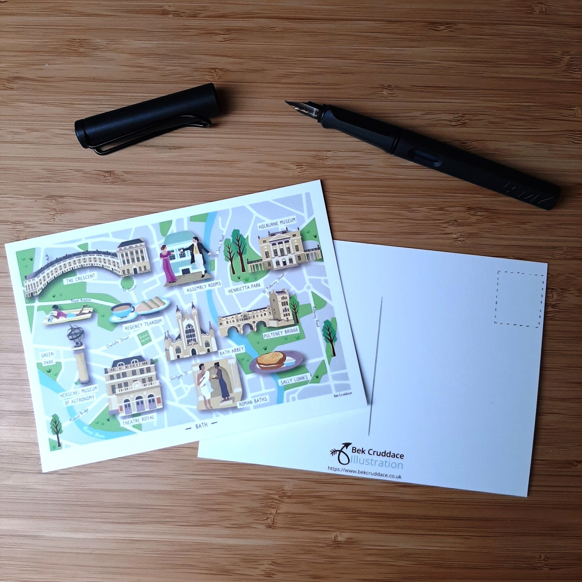 Set of 5 Illustrated City Map Postcards - Dublin Postcard - Liverpool ...