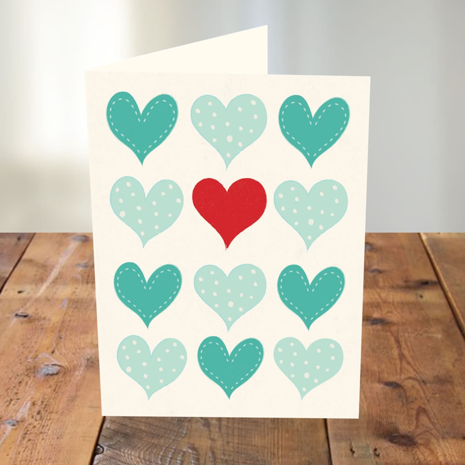 Love Hearts - Valentines Card - Romance - Wedding Card - Illustrated ...