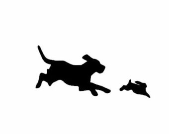 Beagle and rabbit | Etsy