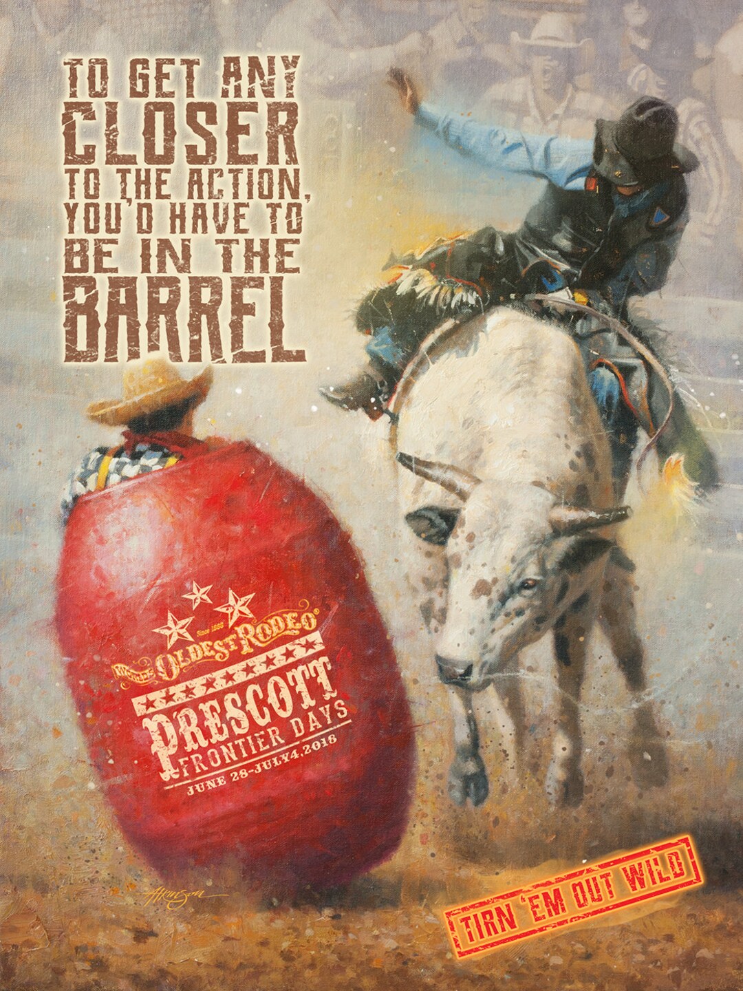 Prescott Frontier Days® World's Oldest Rodeo® 2018 Poster - Signed by ...