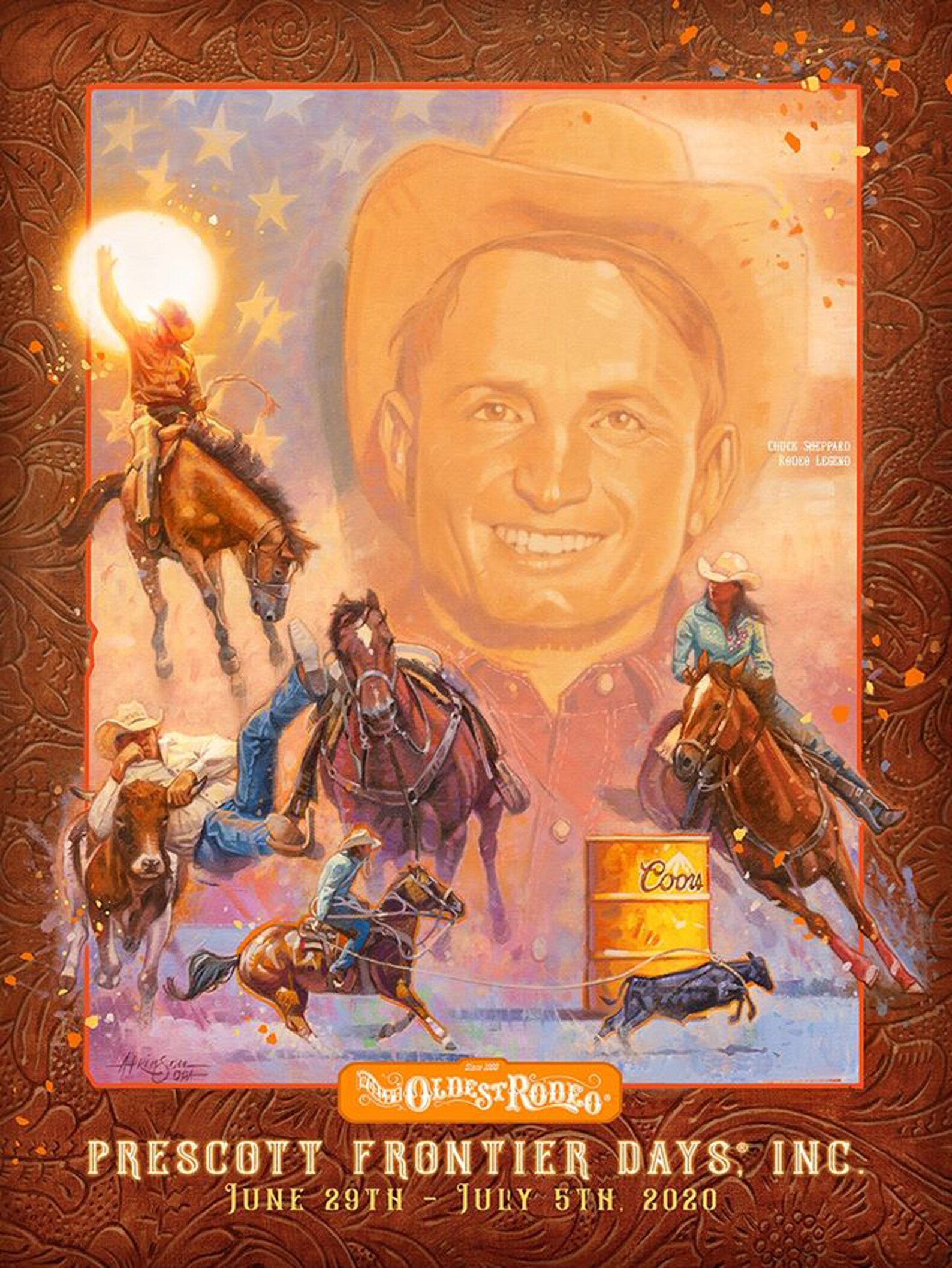 Prescott Frontier Days® World's Oldest Rodeo® 2020 Poster - Signed by ...