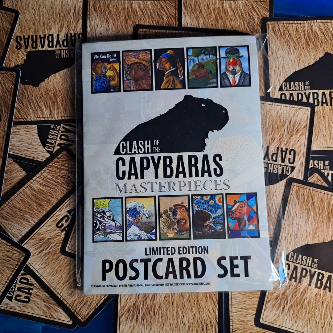 Clash of the Capybaras- Limited Edition Postcard Set - Etsy