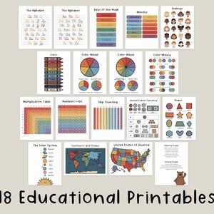Morning Binder Educational Print Set 18 Pages Digitial Download - Etsy