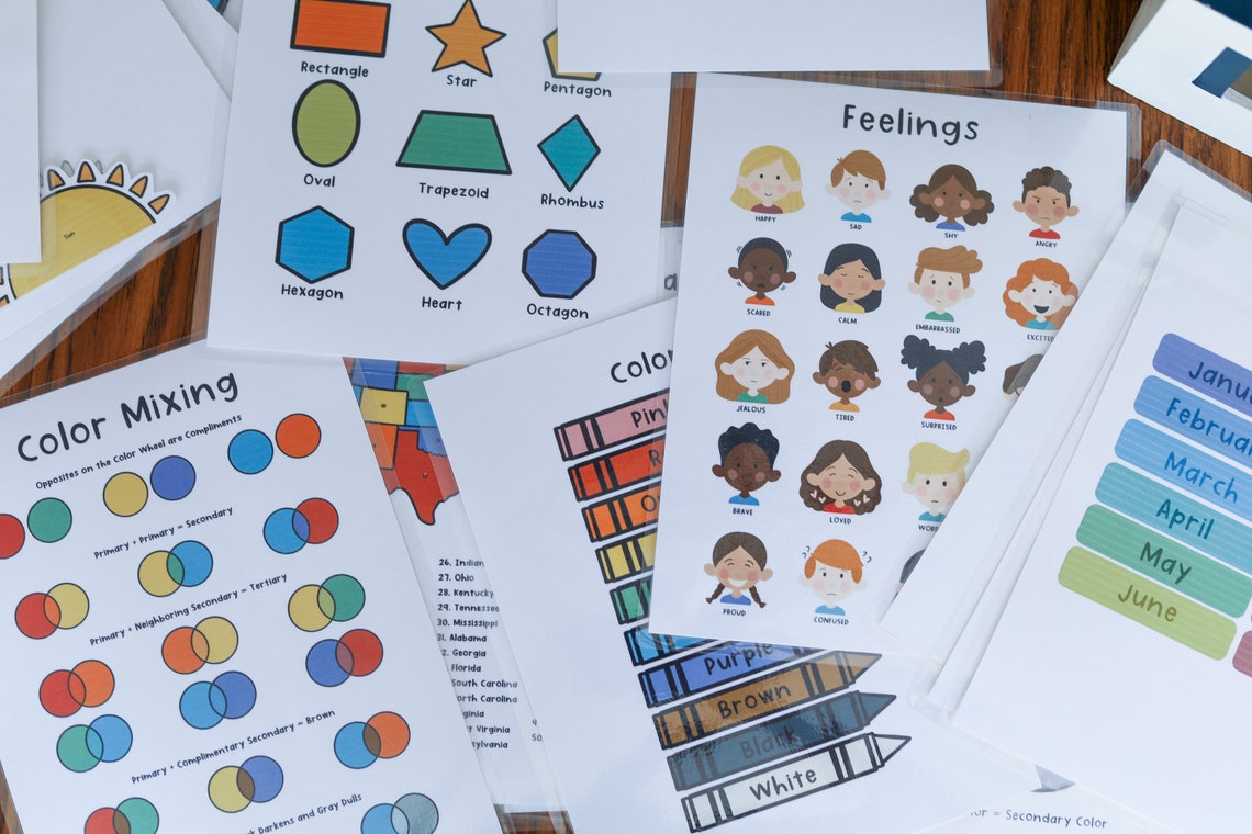 Morning Binder Educational Print Set 18 Pages Digitial Download - Etsy