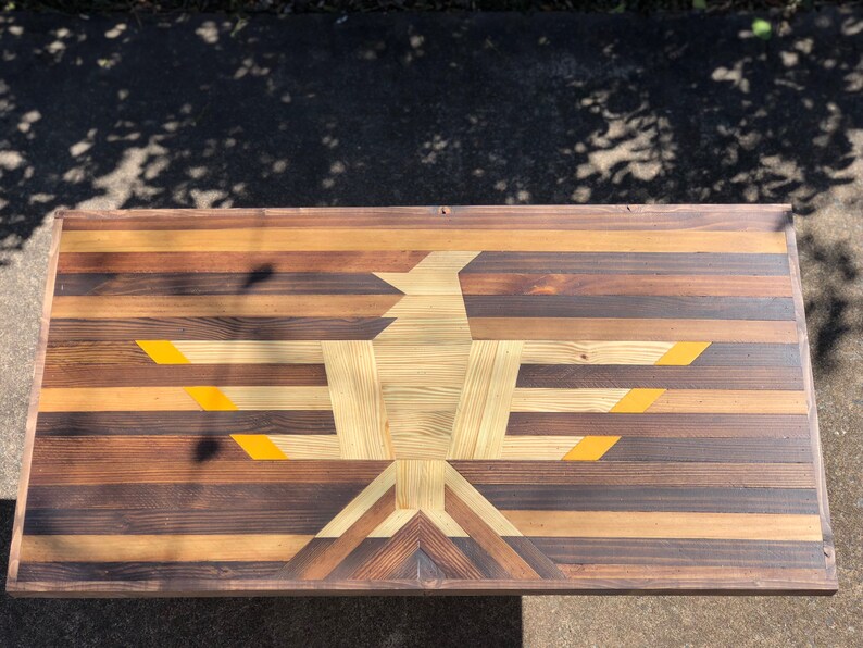 THUNDERBIRD ORIG Native Condor Coffee Table Navajo Aztec | Etsy