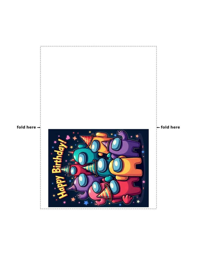 Among Us Birthday Party Cards, Printable Invitation (digital Download ...