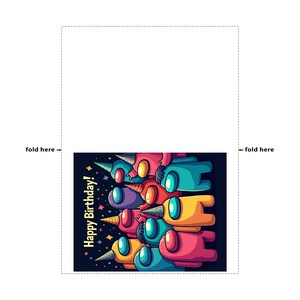 Among Us Birthday Party Cards, Printable Invitation (digital Download ...