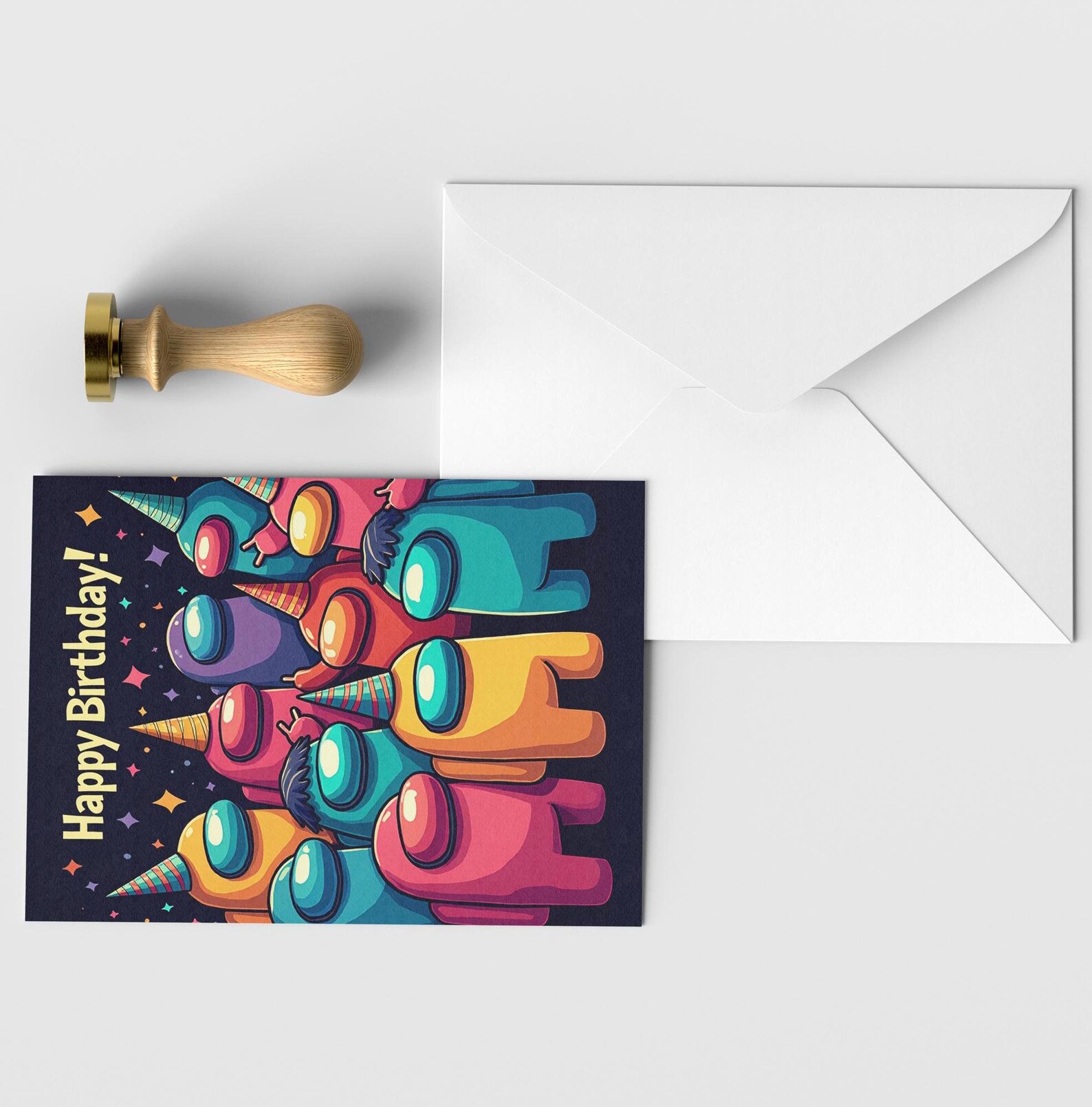 Among Us Birthday Party Cards, Printable Invitation (digital Download ...