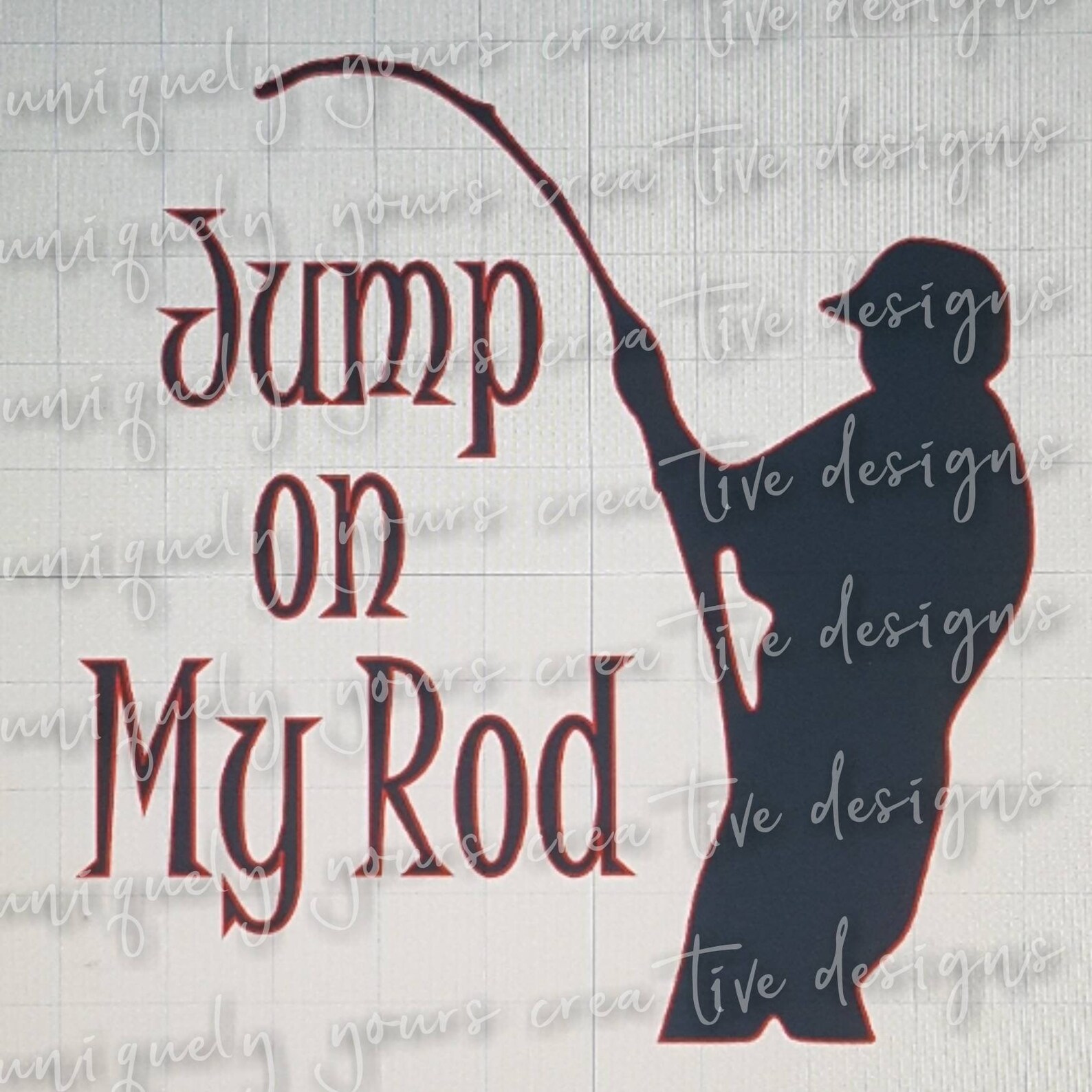 Bite Me Car Decal Fish Hook Car Decal Jump on My Rod Car | Etsy